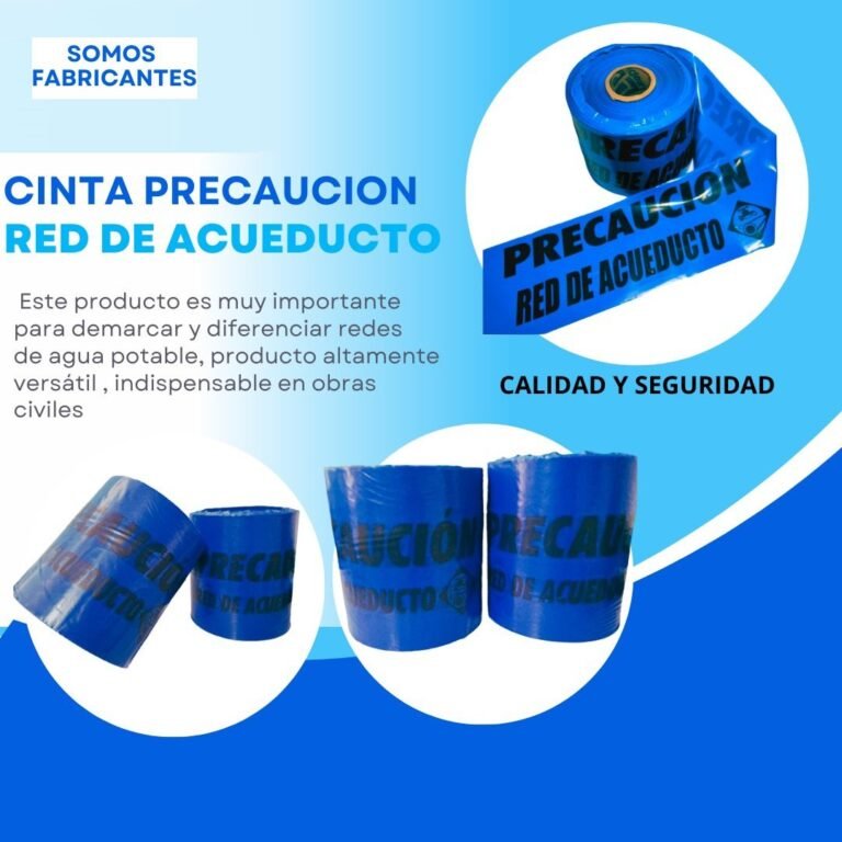 Cinta Precaución Acueducto Azul - Mundo Dotaciones S.A.S.